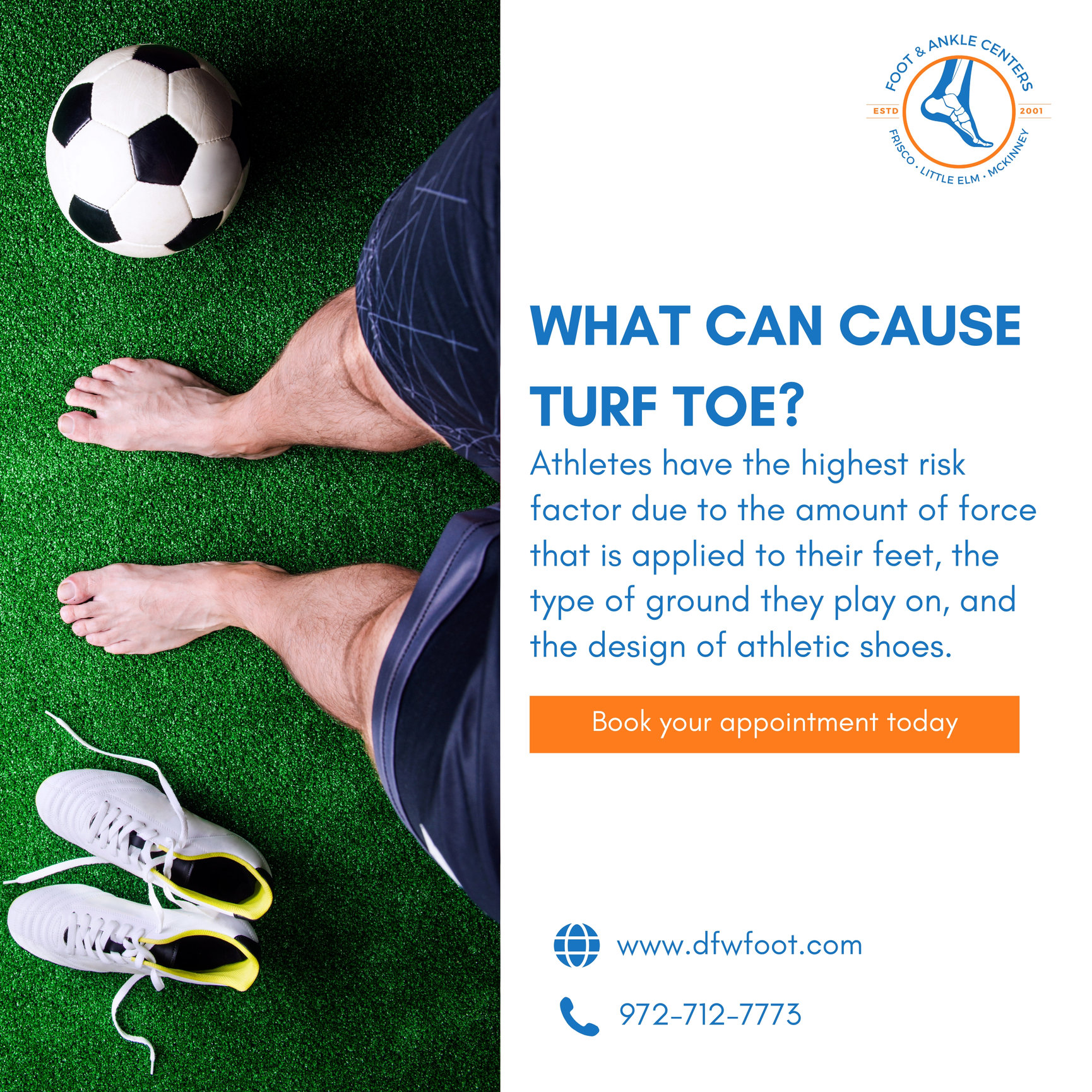 What Can Cause Turf Toe? - Foot & Ankle Centers of Frisco and Plano