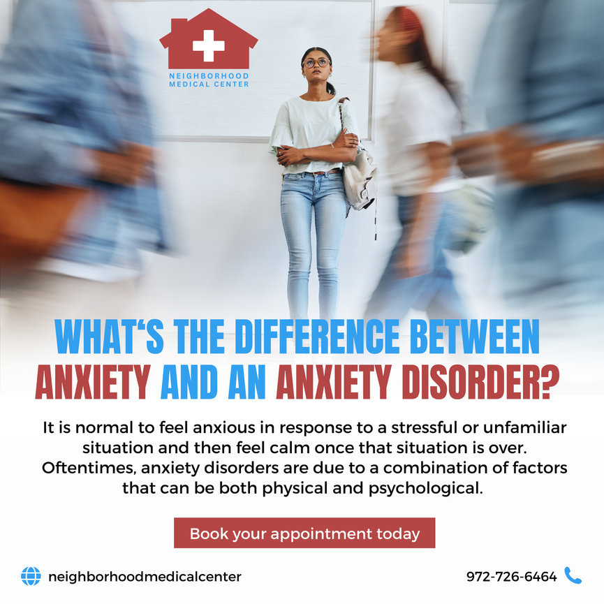 What is the Difference Between Anxiety and an Anxiety Disorder? Located ...